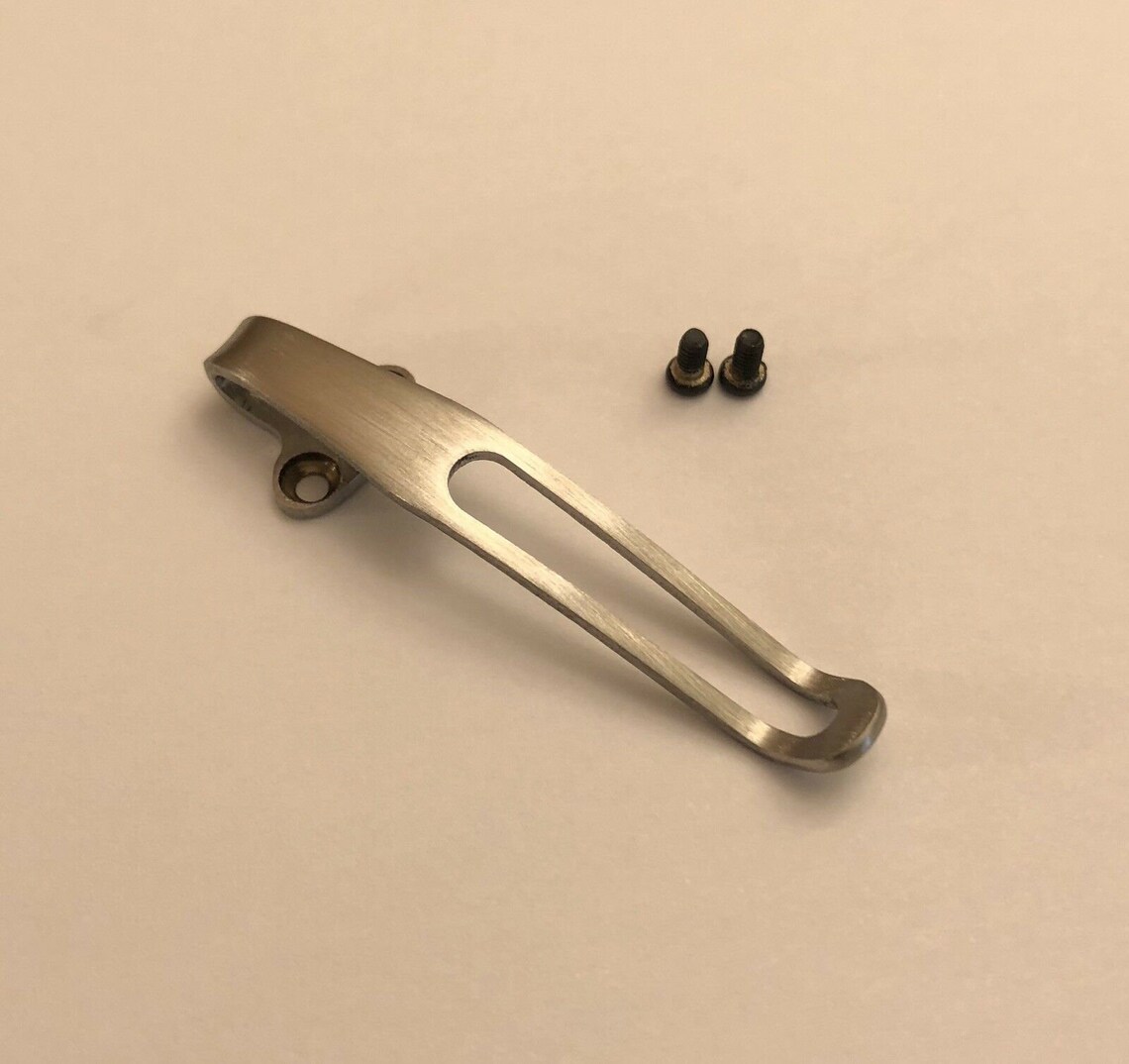 Satin Titanium Deep Carry Pocket Clip Made for Benchmade Bugout 535 ...