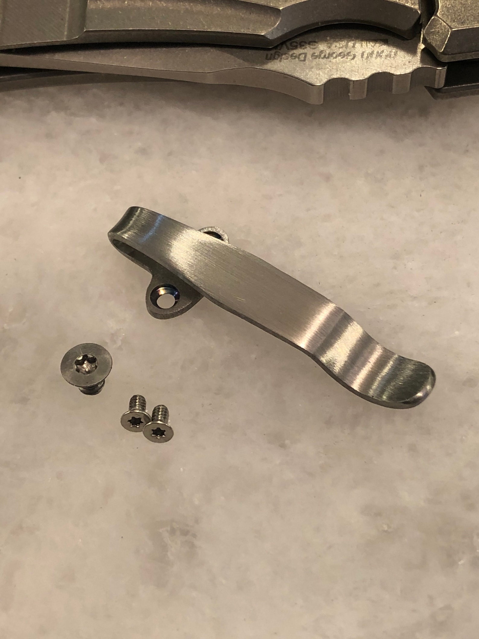 Satin Titanium Deep Pocket Clip for Zero Tolerance ZT Knife - Etsy