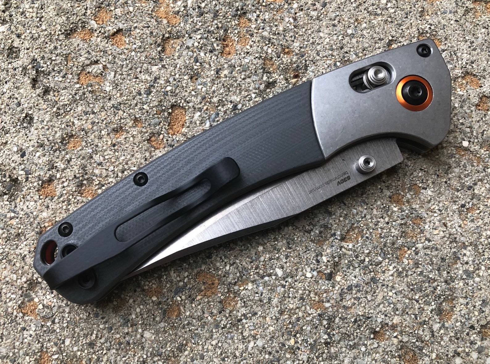Matte Black Titanium Deep Pocket Clip for Benchmade Crooked - Etsy