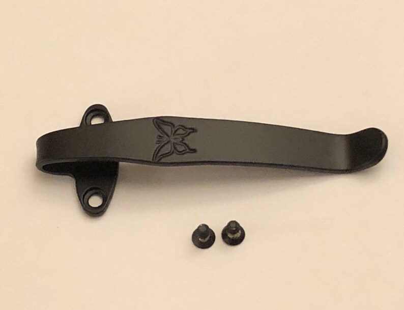Matte Black Titanium Deep Pocket Clip for Benchmade Infidel 3300 3350 ...