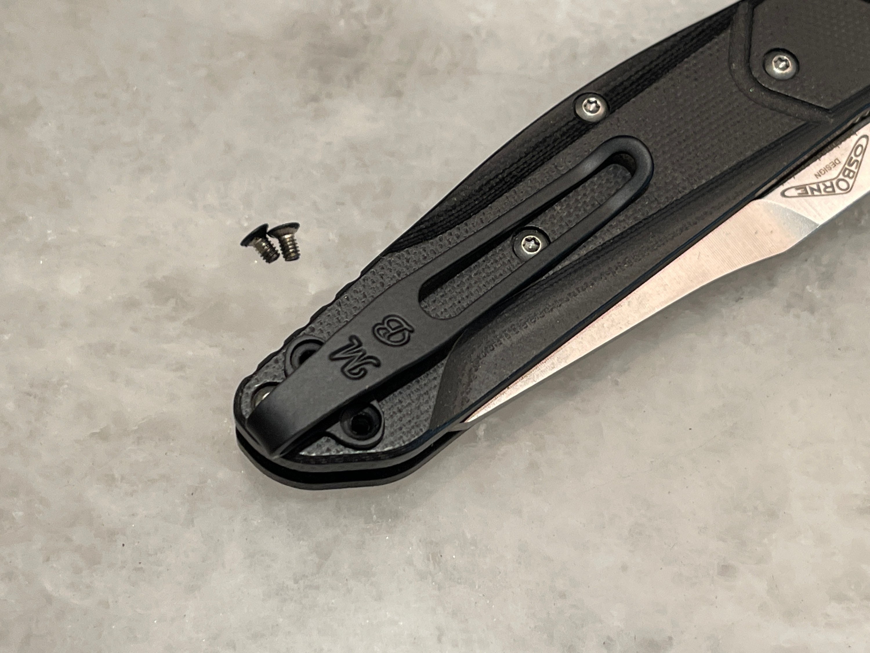 Black Titanium Deep Carry Pocket Clip for Benchmade Osborne - Etsy