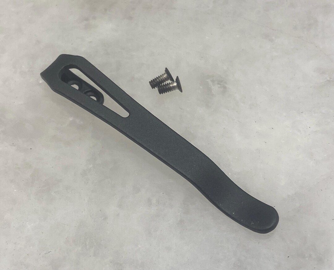 Black Titanium Deep Carry Pocket Clip for Benchmade 610 RUKUS 615 Mini ...