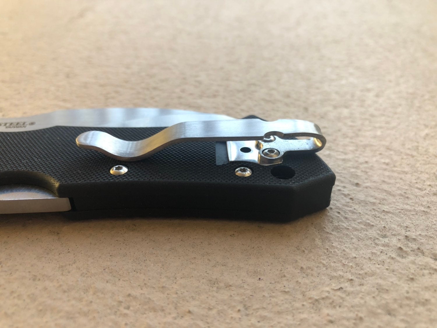 Satin Titanium Deep Carry Pocket Clip for Cold Steel Black - Etsy