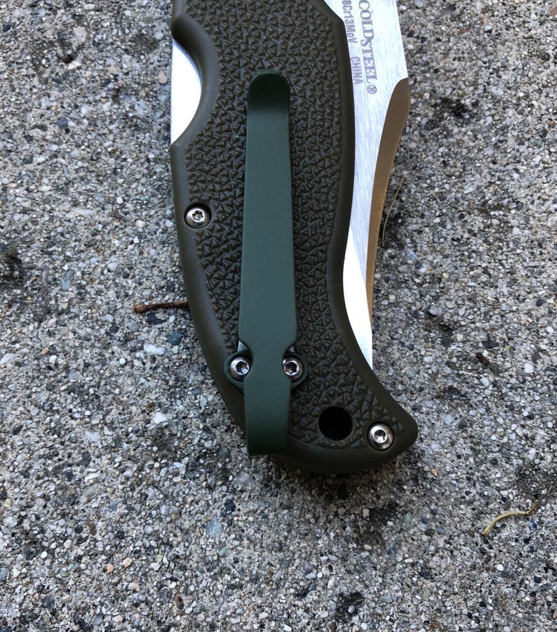 Matte OD Green Titanium Deep Carry Pocket Clip for Cold Steel | Etsy