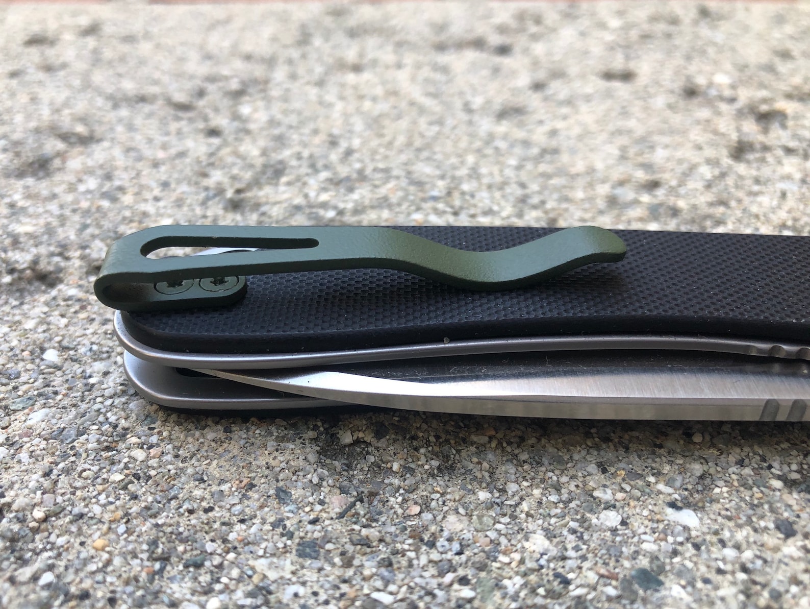 OD Green Titanium Deep Carry Pocket Clip for WE Knife CIVIVI Elementum ...