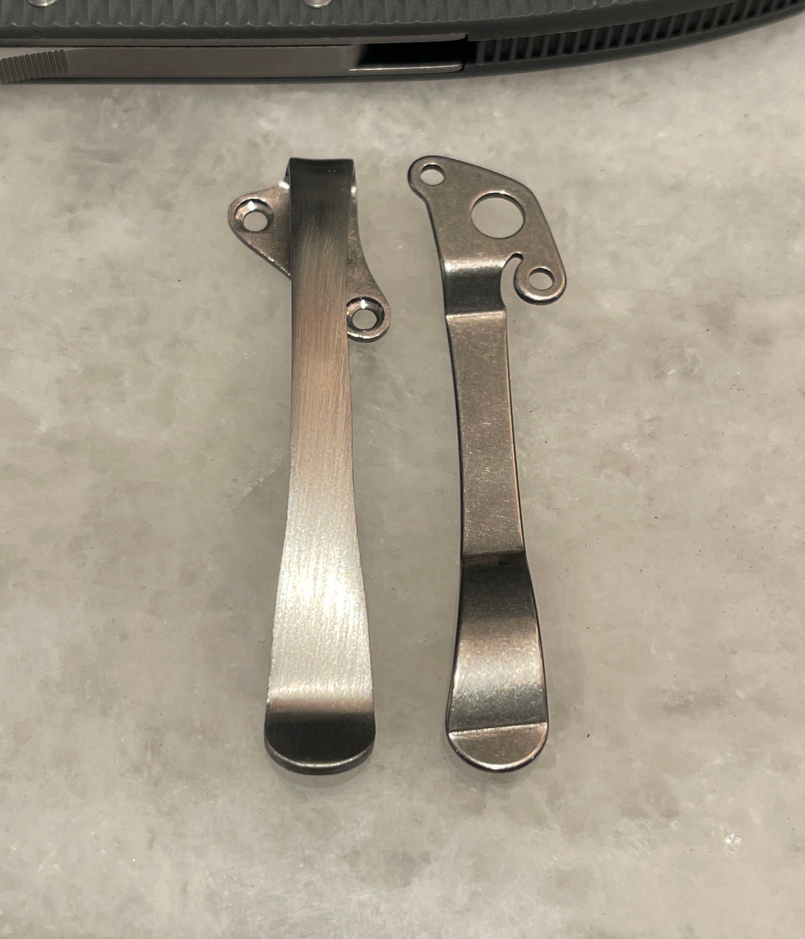 Plain Satin Titanium Deep Carry Pocket Clip for Andrew Demko - Etsy