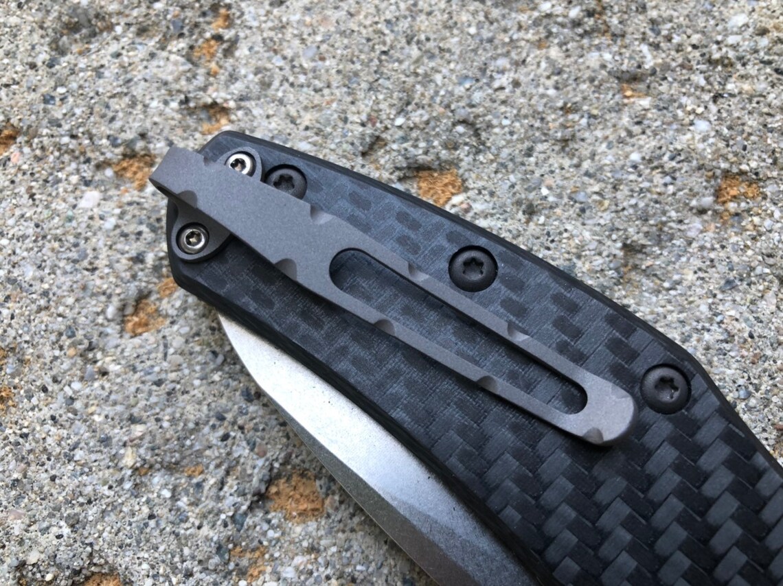 Flat Gray Titanium Deep Carry Pocket Clip Made for Zero | Etsy