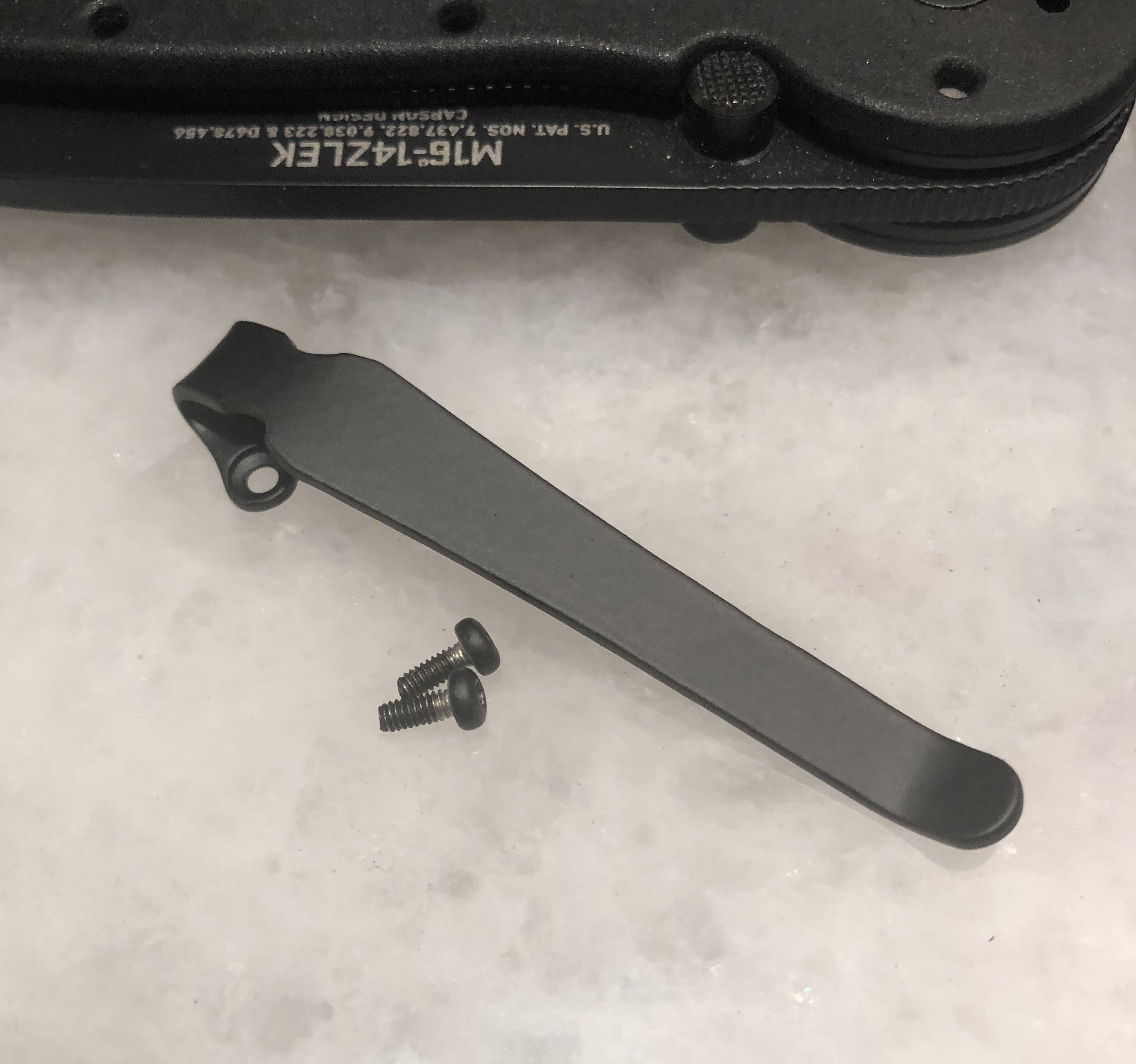 Flat Black Titanium Deep Carry Pocket Clip for CRKT M16-14ZLEK - Etsy