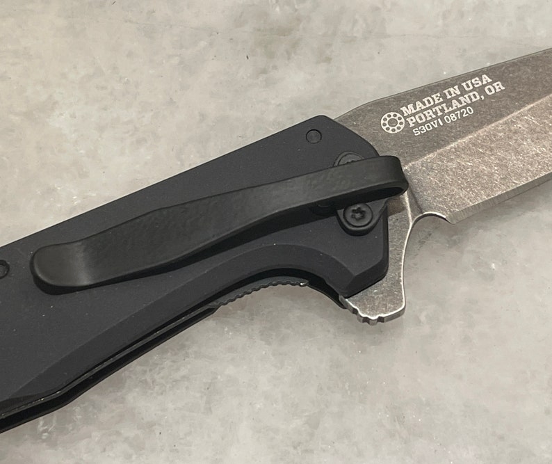 Black Titanium Deep Carry Pocket Clip for Gerber Fastball Folder Knife ...