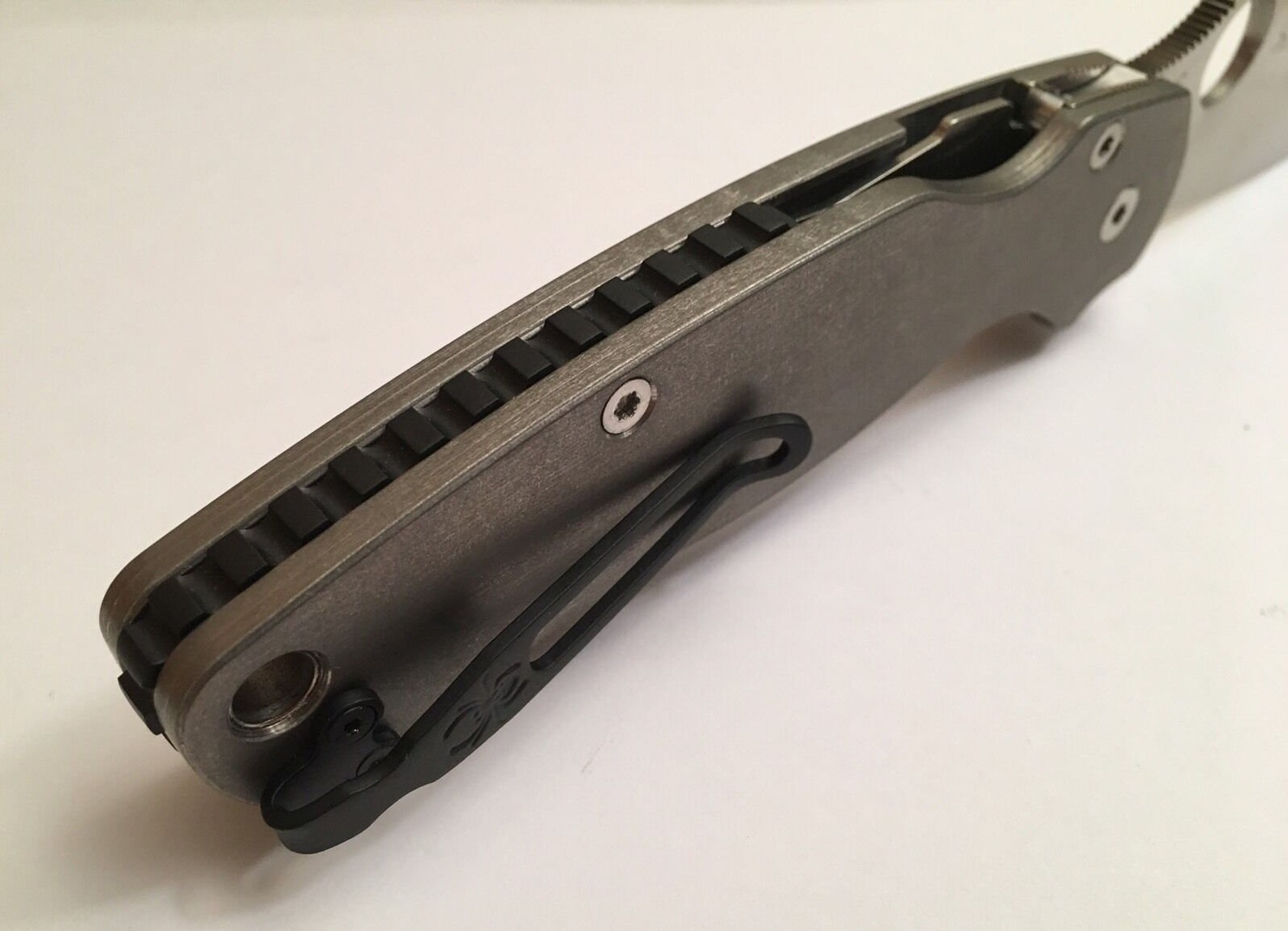 Titanium Back Spacers and Pocket Clip Set for Spyderco Paramilitary 2 ...