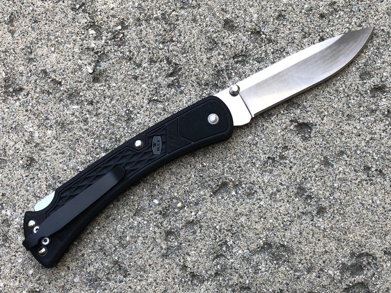 Flat Black Titanium Deep Carry Pocket Clip for Buck 110 Slim | Etsy