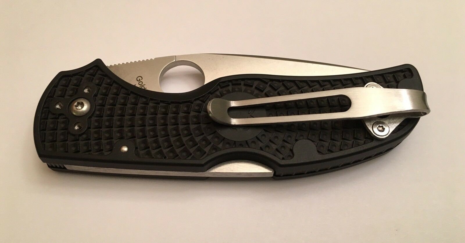 Titanium Deep Pocket Clip for Spyderco Native 5 FRN Lightweight C41SBK5 ...