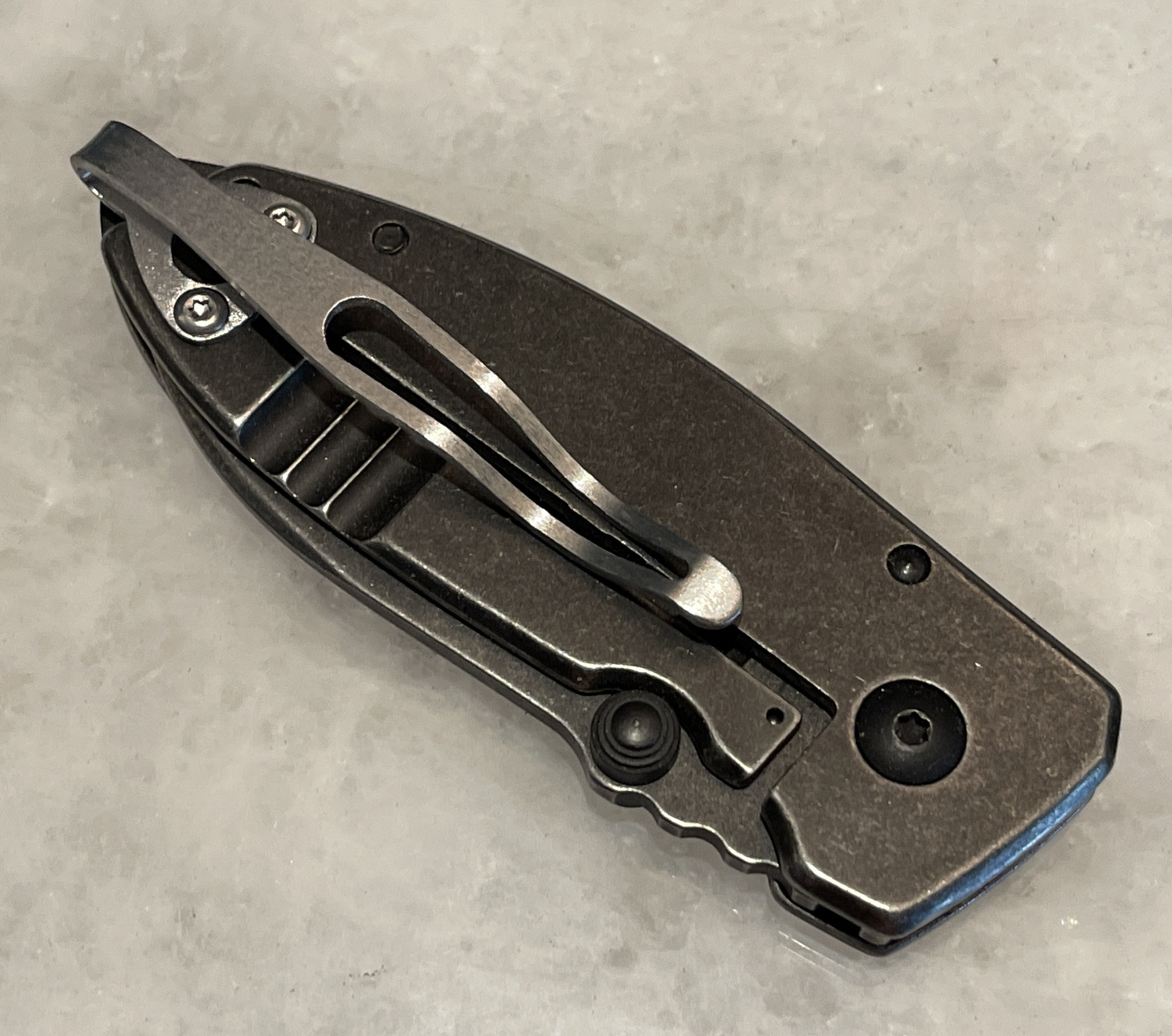Raw Titanium Deep Carry Pocket Clip for CRKT SQUID Knife - Etsy