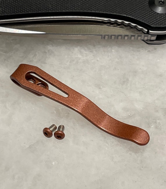 Copper Titanium Deep Carry Pocket Clip for WE Knife CIVIVI | Etsy