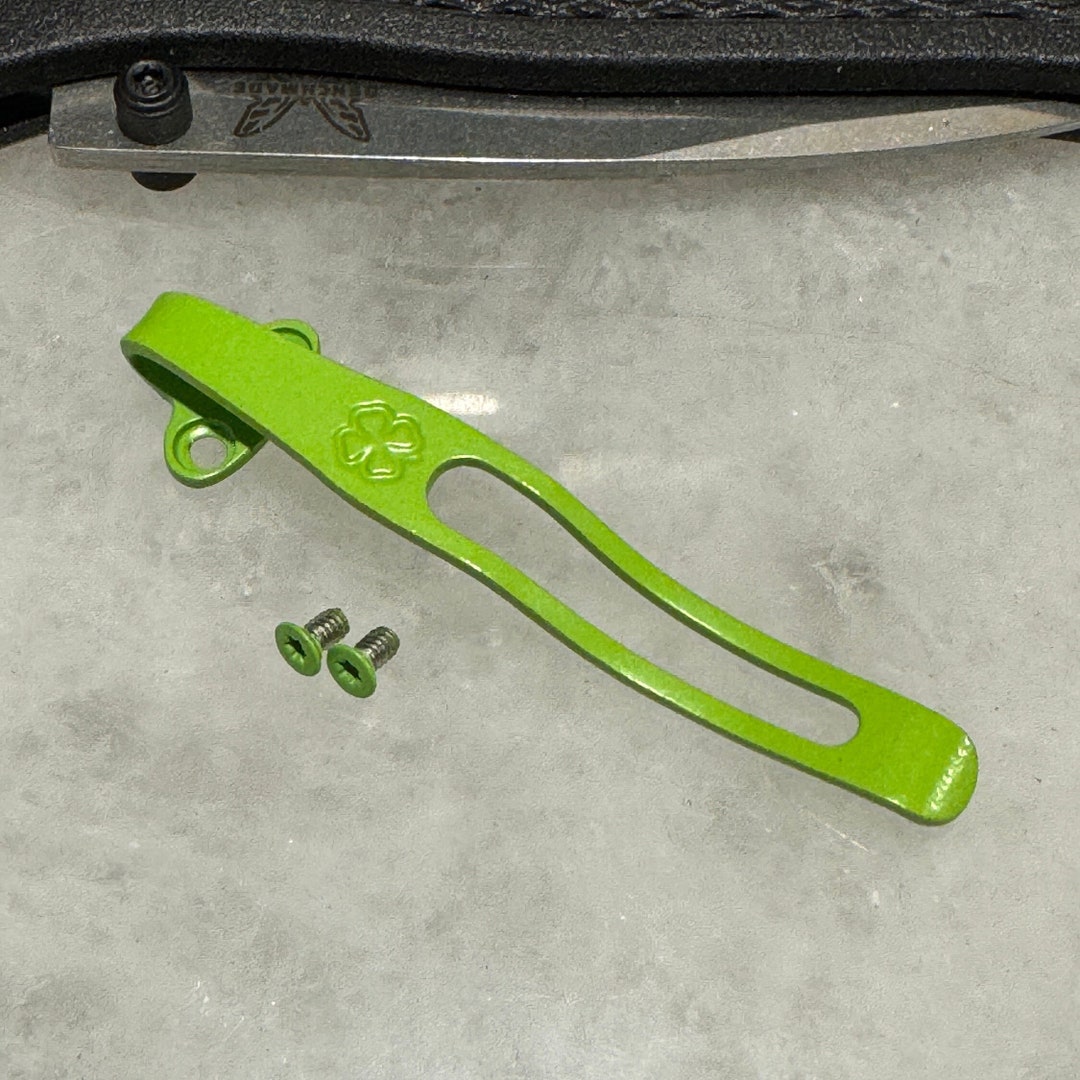 Zombie Green Titanium Deep Carry Pocket Clip for Benchmade 940 943 ...