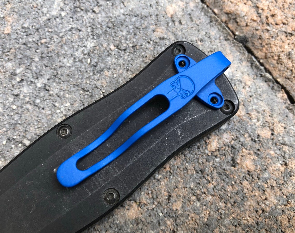 Matte Blue Titanium Deep Pocket Clip for Benchmade Infidel | Etsy