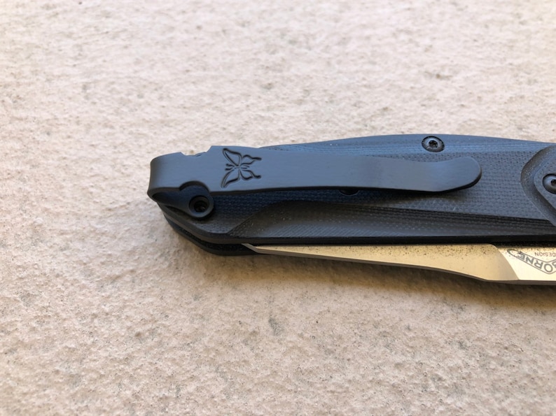Matte Black Titanium Deep Carry Pocket Clip Made for Benchmade Osborne ...
