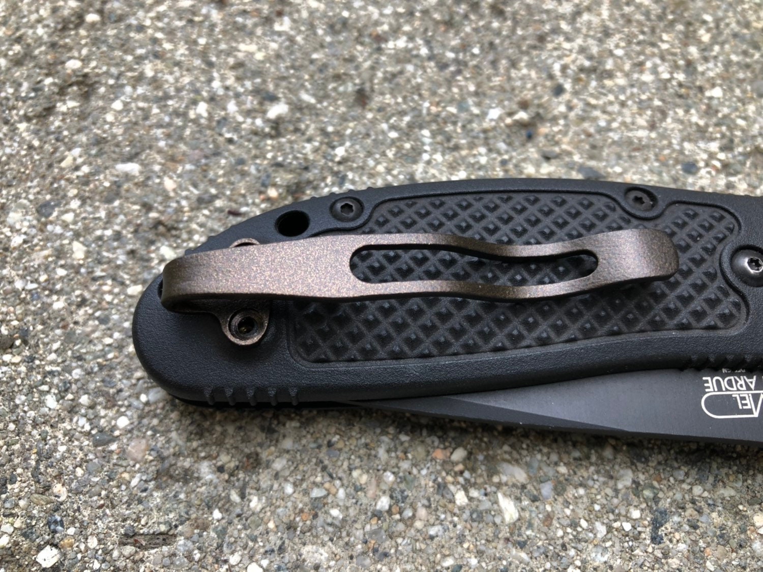 Dark Bronze Titanium Deep Carry Pocket Clip for Benchmade | Etsy