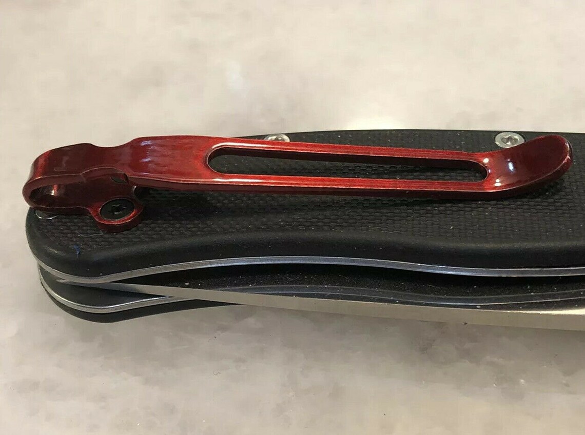 Red Titanium Deep Pocket Clip for Ontario Rat 2 Knife 8860 | Etsy
