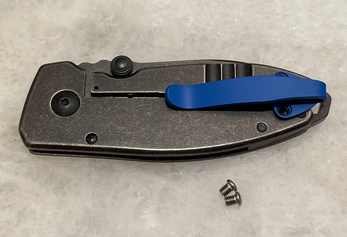 Matte Blue Titanium Deep Carry Pocket Clip for CRKT SQUID - Etsy