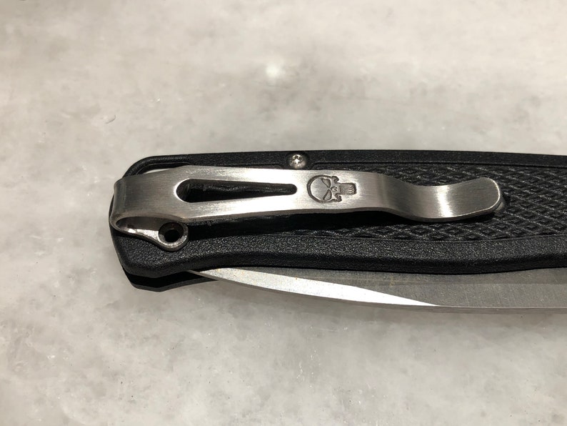 Satin Titanium Deep Carry Pocket Clip for Benchmade Bugout 535 - Etsy