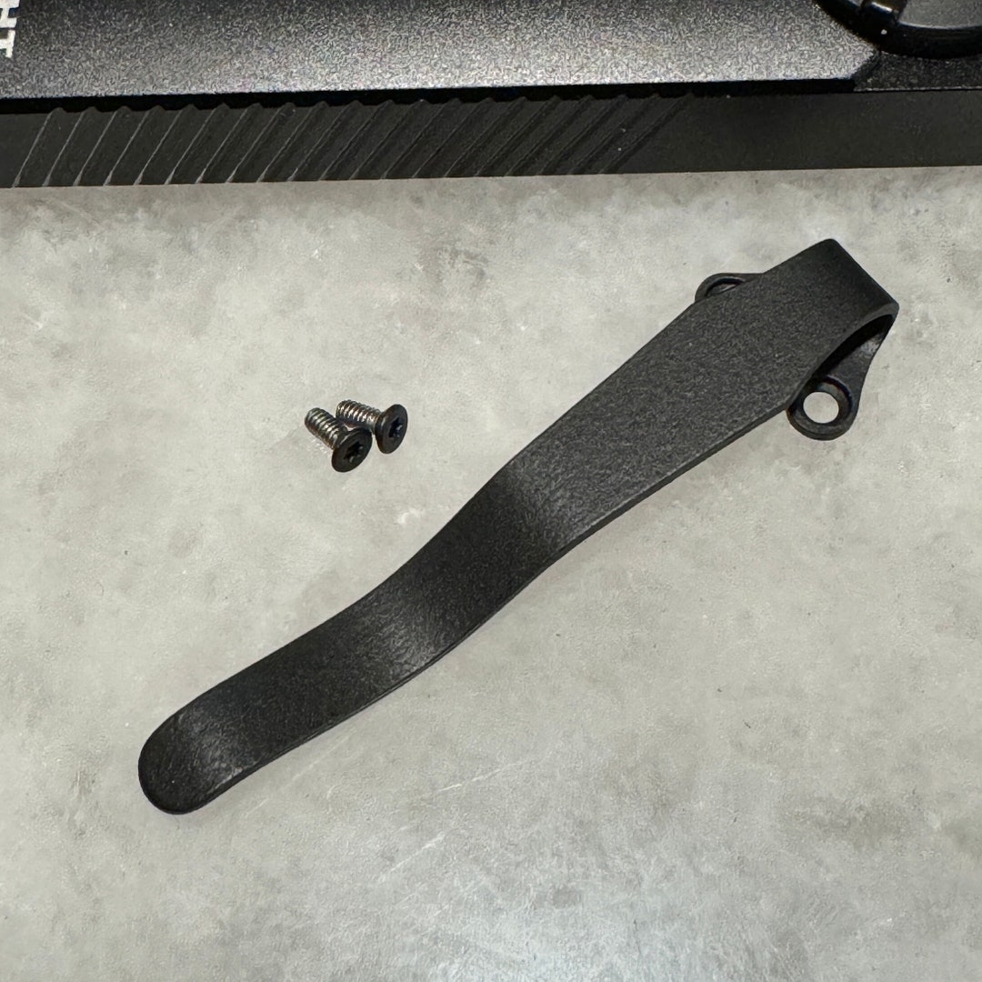 Black Titanium Deep Carry Pocket Clip for Olight Arkfeld UV Arkfeld PRO ...