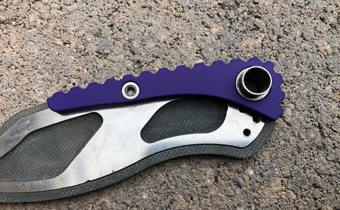Flat Purple Titanium Back Spacer for Spyderco Paramilitary 2 - Etsy