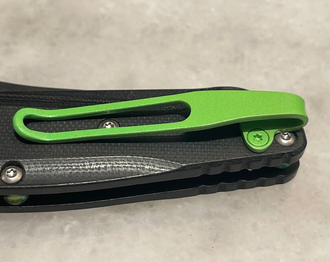 Zombie Green Titanium Deep Carry Pocket Clip for Benchmade 940 - Etsy