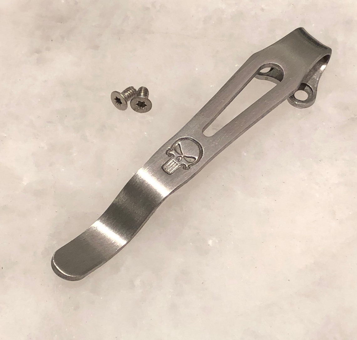 Satin Titanium Deep Carry Pocket Clip for Benchmade Bugout 535 - Etsy