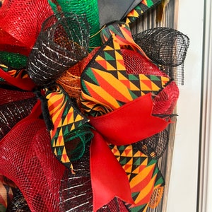 Juneteenth Wreath Front Door Wreath Black and Red Wreath Juneteenth ...