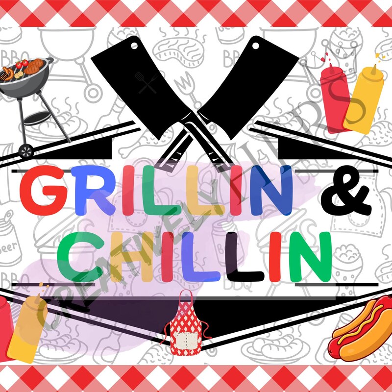 Grillin and Chillin Sign - Etsy