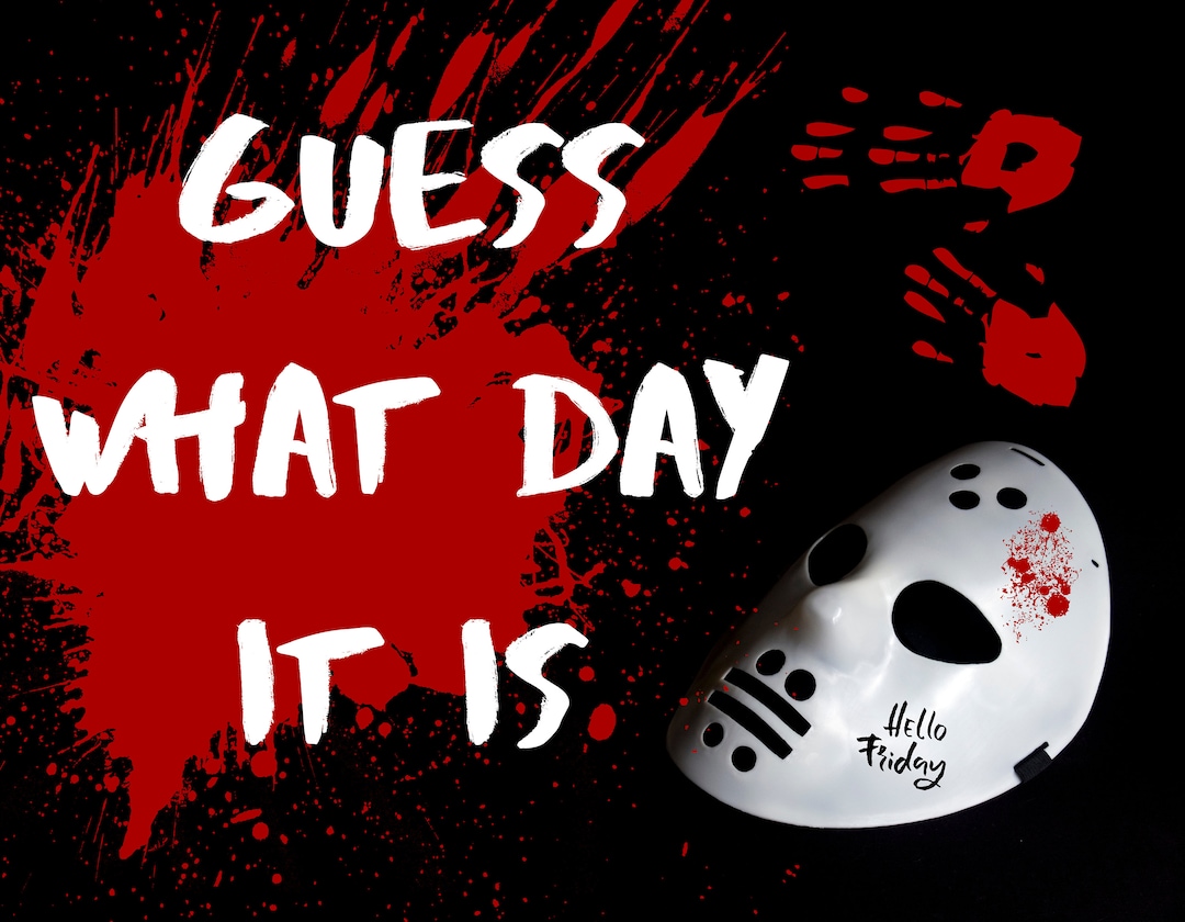 Friday the 13th Sign | Jason Sign | Halloween Decor | Creativelyhers - Etsy