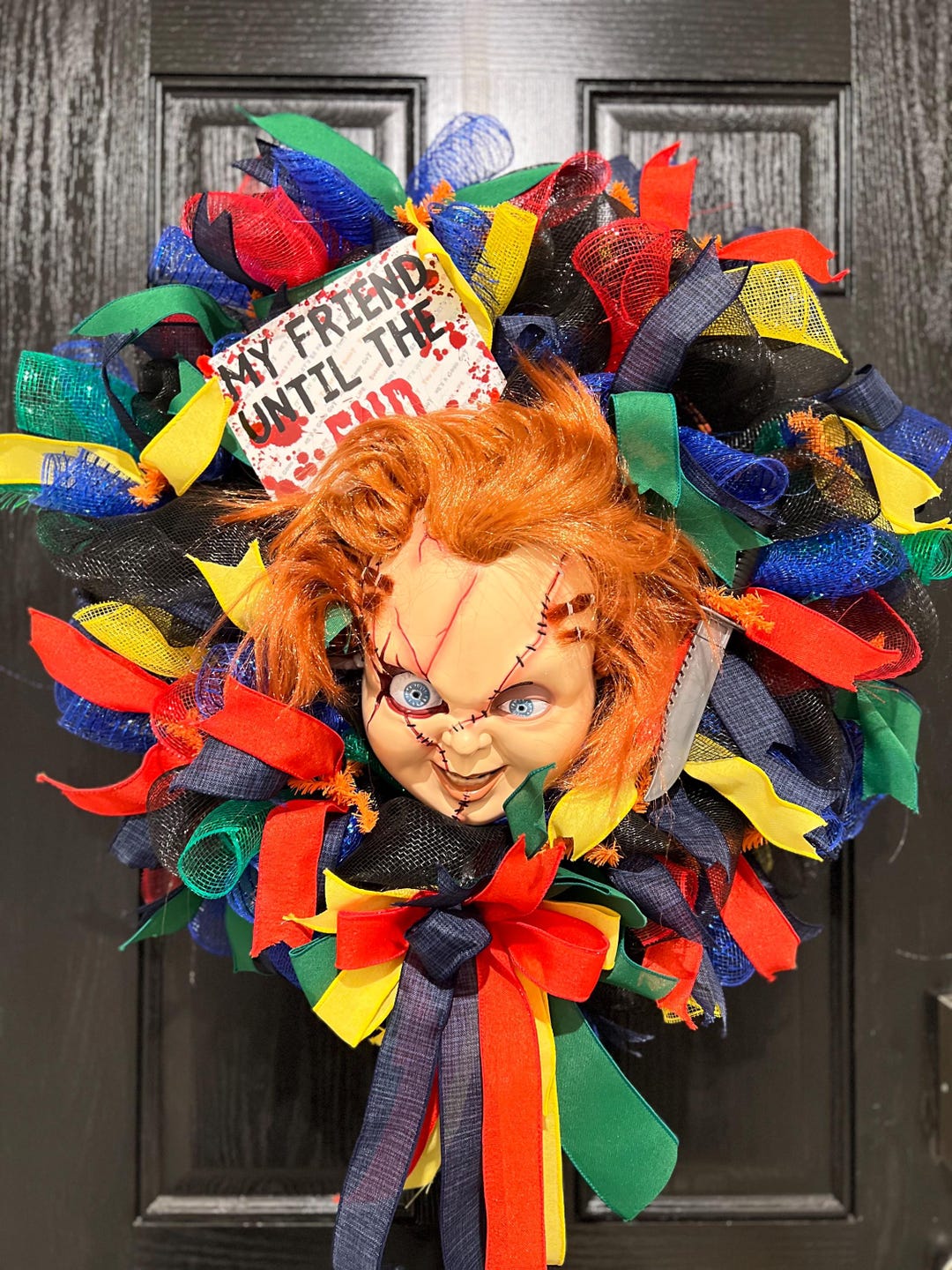 Halloween Wreath | Chucky Wreath | Front Door Wreath | Fall Wreath ...