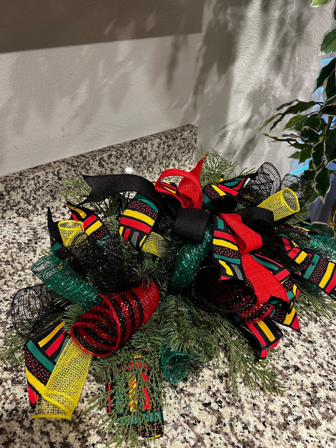 Juneteenth Centerpiece Table Decor Black and Red Centerpieces ...