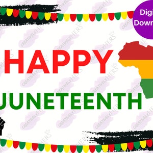 Juneteenth Sign | Juneteenth Digital Download | JUNETEENTH DECOR ...