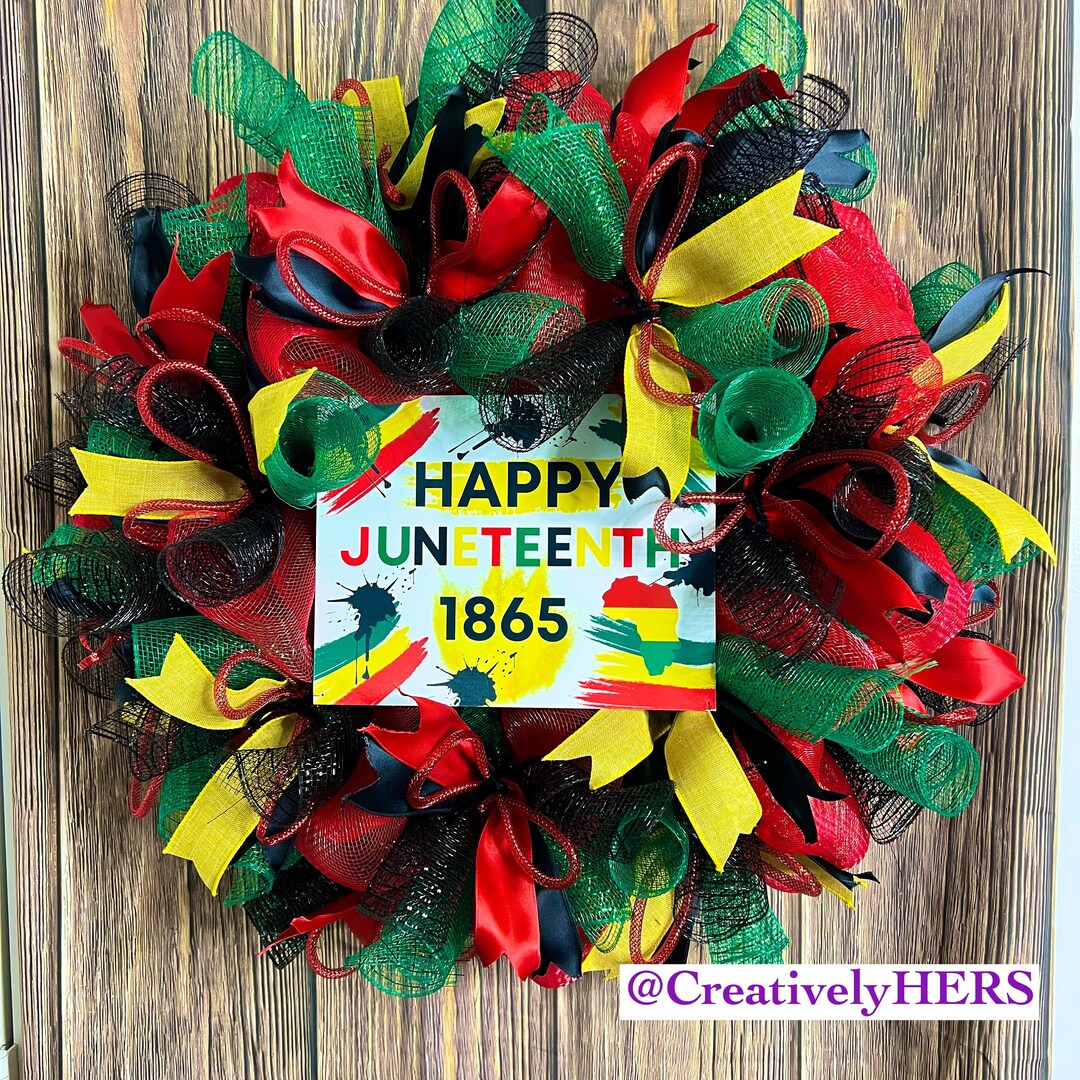 Juneteenth Wreath Black Lives Matter Wreath Front Door Wreath ...