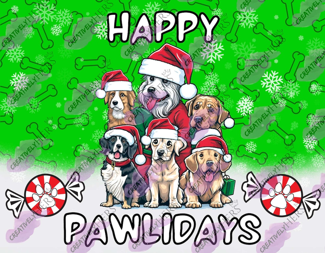 Happy Pawlidays Sign | Christmas Sign | Wreath Sign - Etsy
