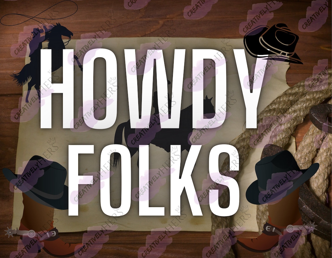 Cowboy Hat and Boots Wreath Sign | Cowboy Sign | Howdy Folks Wreath ...