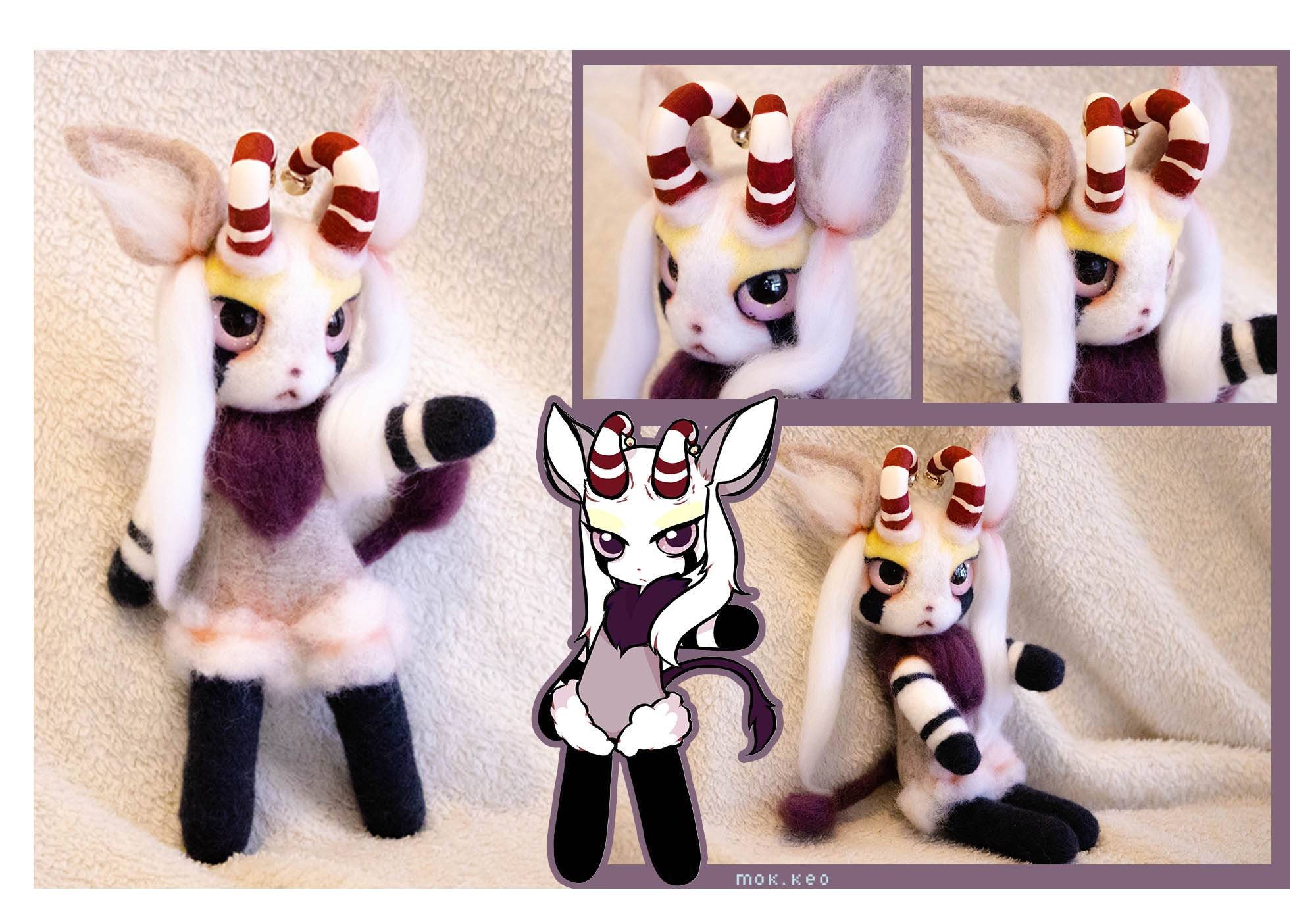 Custom art doll of Furry fursona felt doll plushie | Etsy