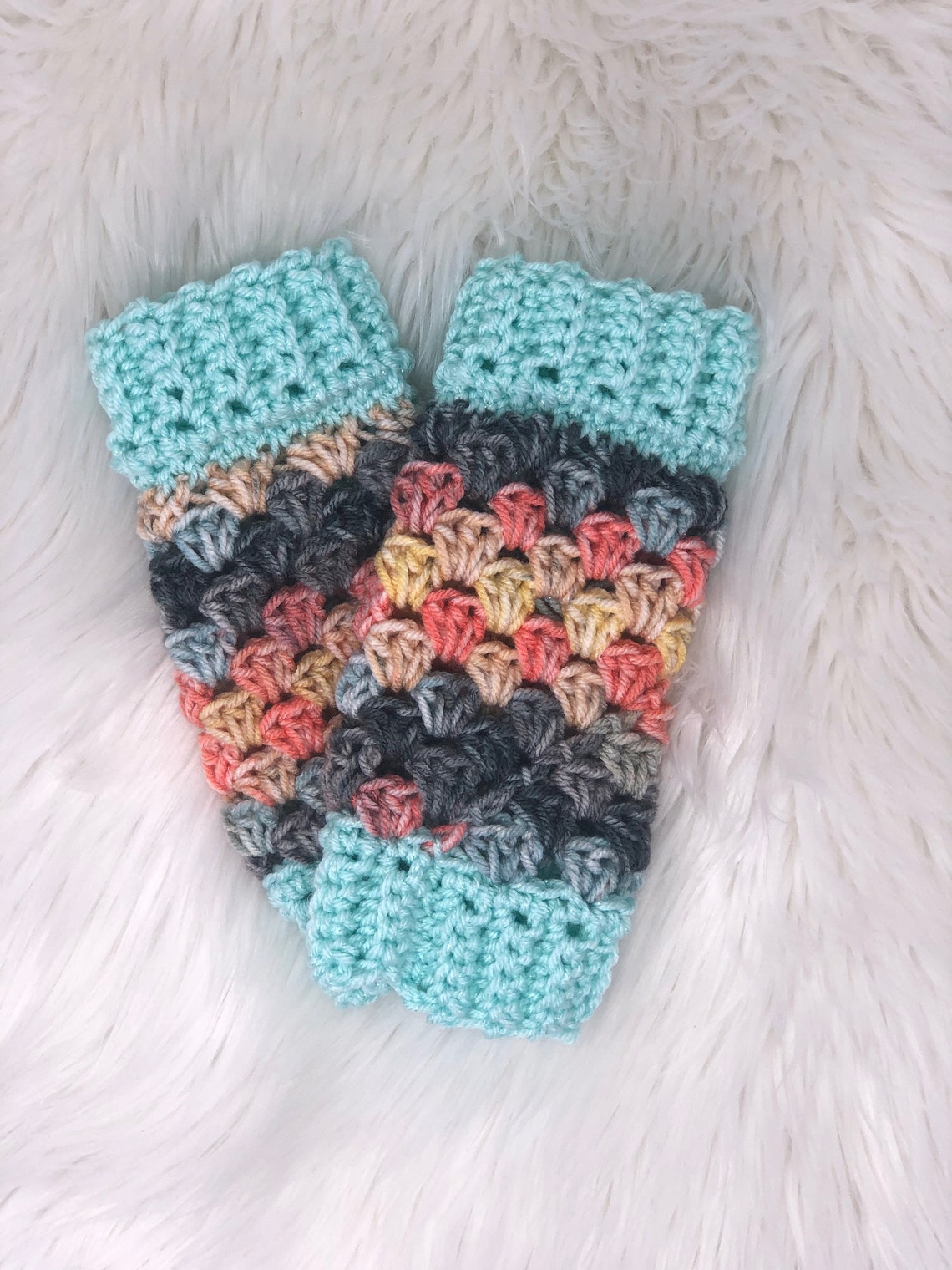 Fish Scales Leg Warmers, Crochet Pattern, Easy, Beginner, PDF Digital ...