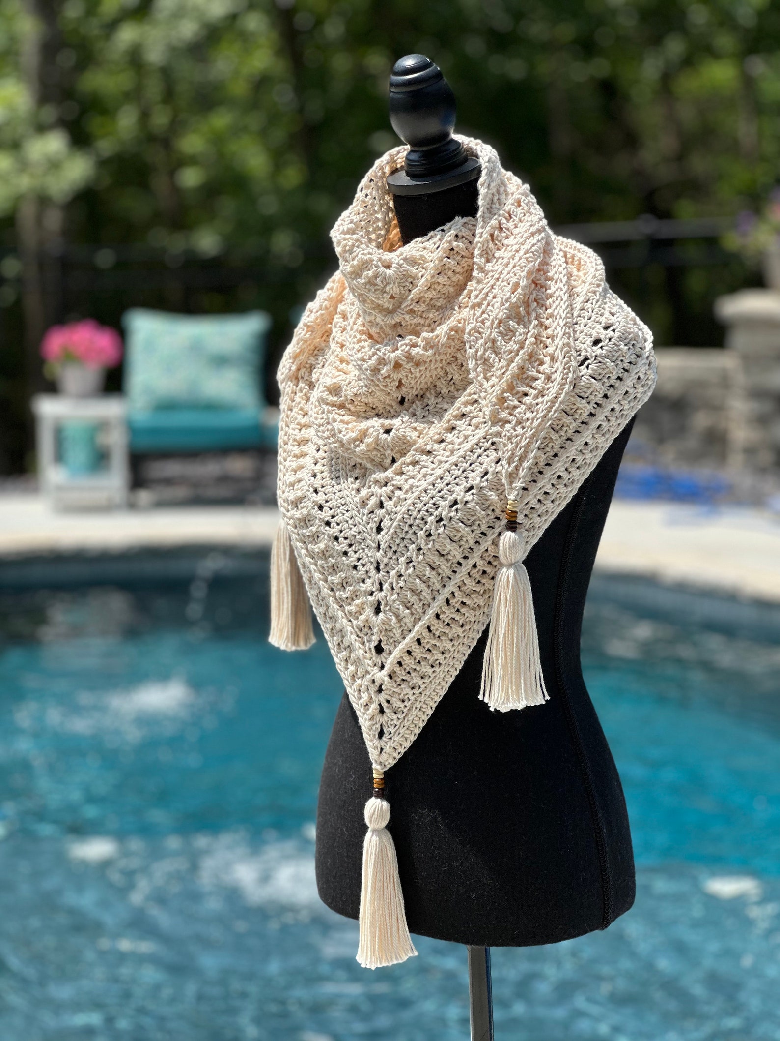 Amelia's Grace Triangle Scarf, Crochet Pattern, One Size Fits Most ...