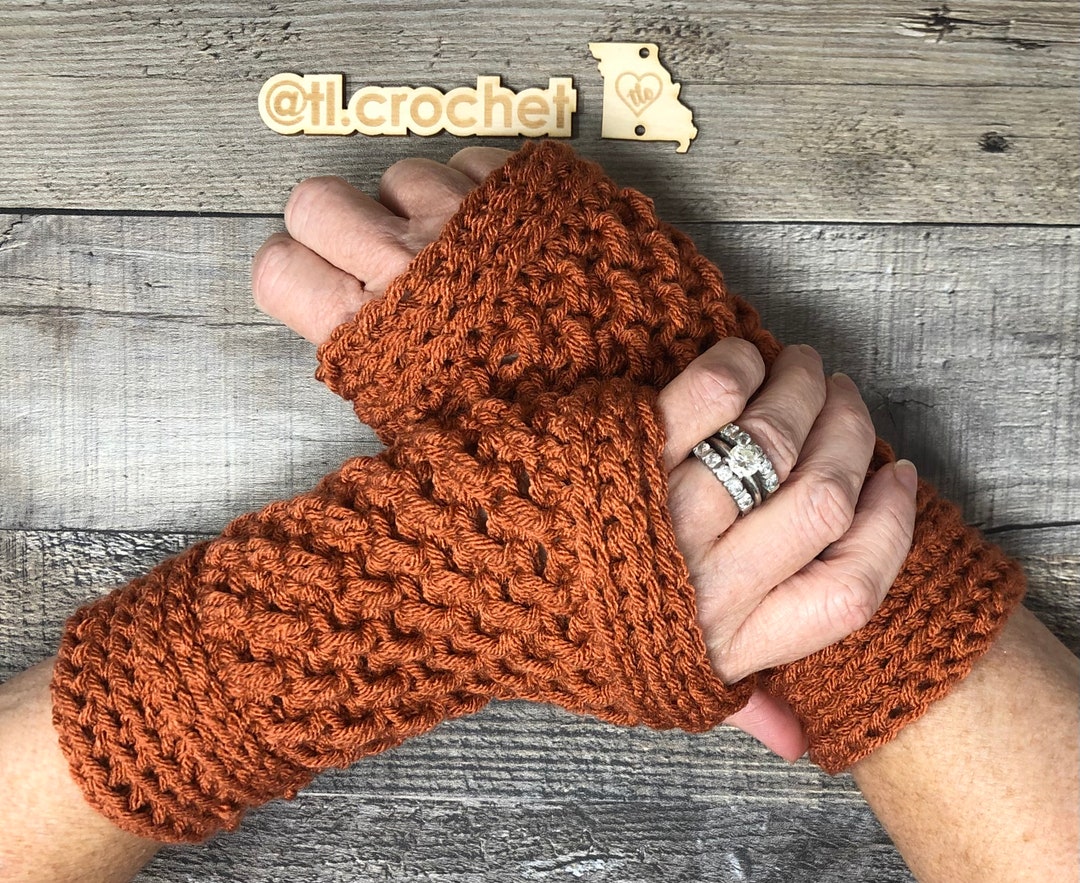 X-stitch Texting Gloves Crochet PDF Pattern, Winter Gloves, Fingerless ...