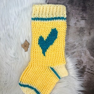 Wonky Heart Stocking, Crochet Pattern, Christmas, Fireplace, Mantle ...