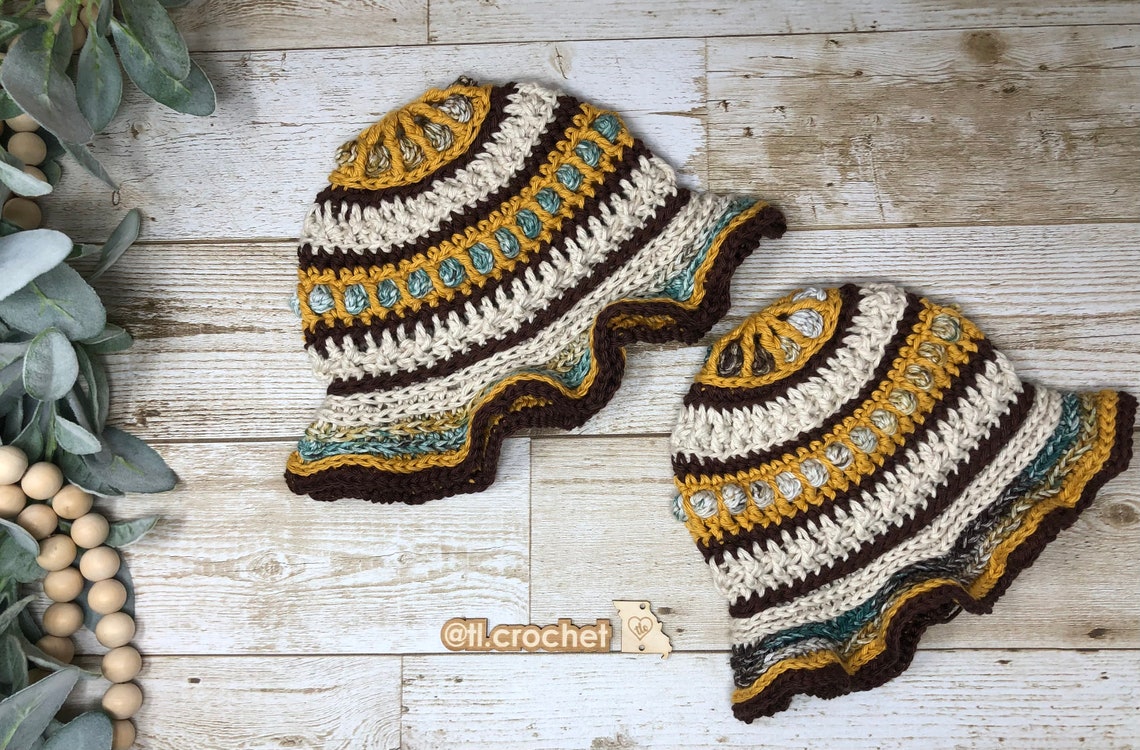 Whiskey's Wheel Bucket Hat Crochet Pattern Bucket Hat - Etsy