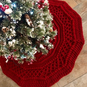 Boho Beaded Tree Skirt, Crochet Tree Skirt Pattern, Christmas Tree ...