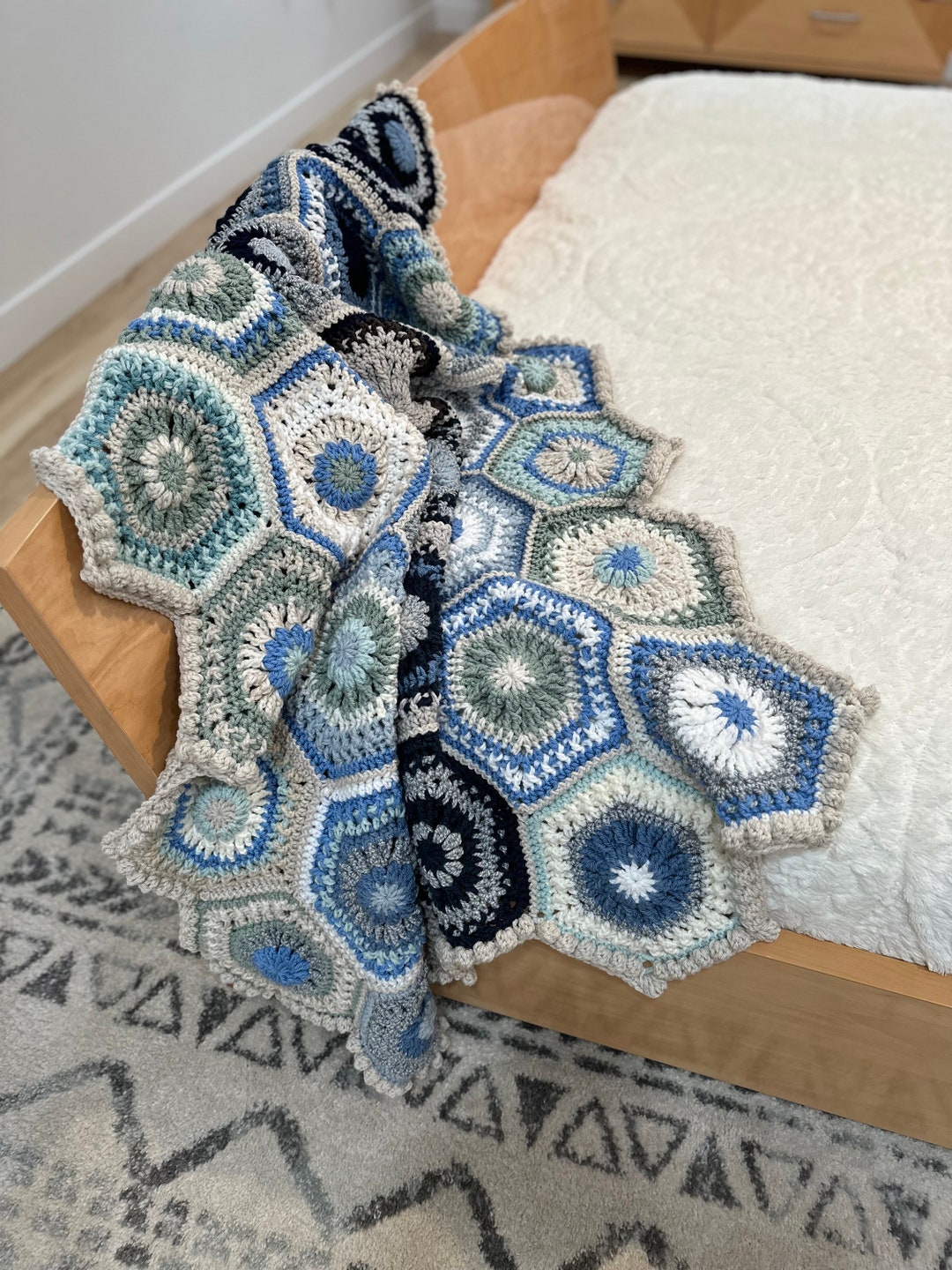 2023 Temp Hexi, Temperature Blanket Motif, Crochet Hexagon, PDF Digital ...