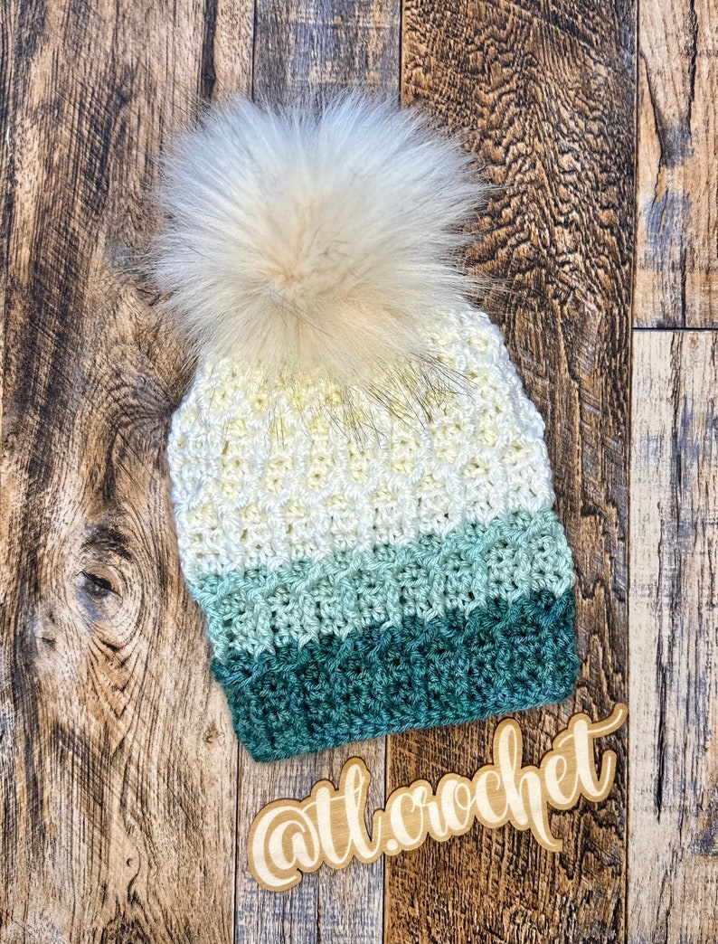 Turtle Shell Beanie, Crochet Pattern, Poms, Toque, Adult Beanie, Kid ...
