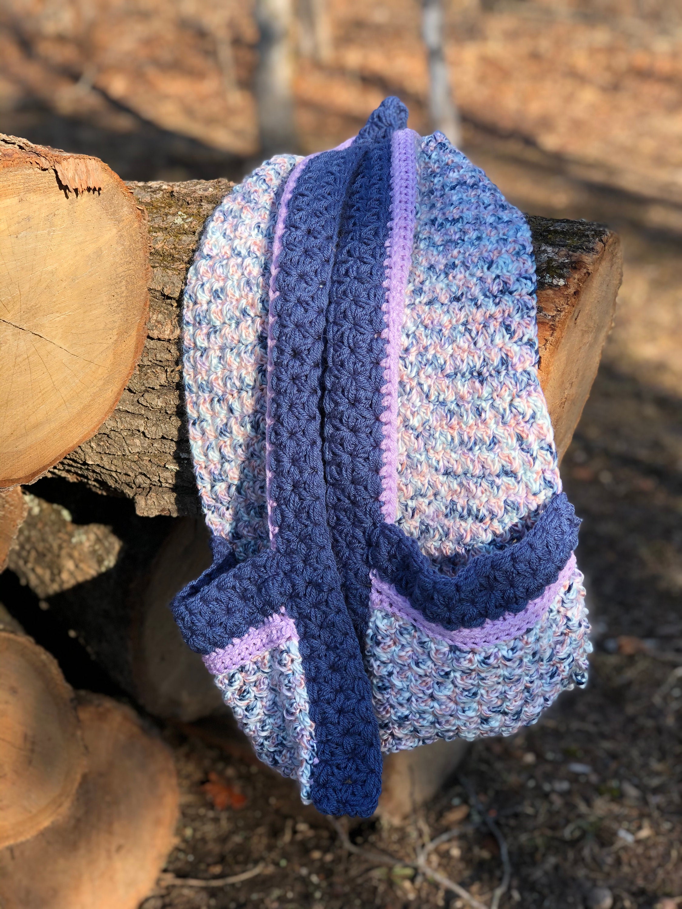 Jazzy Triple Pattern Ensemble, Crochet Beanie Pattern, Crochet Pocket ...