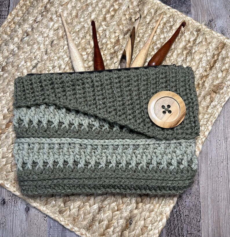 Turnberry Pouch Crochet Canvas Pouch Cover Crochet Pouch - Etsy