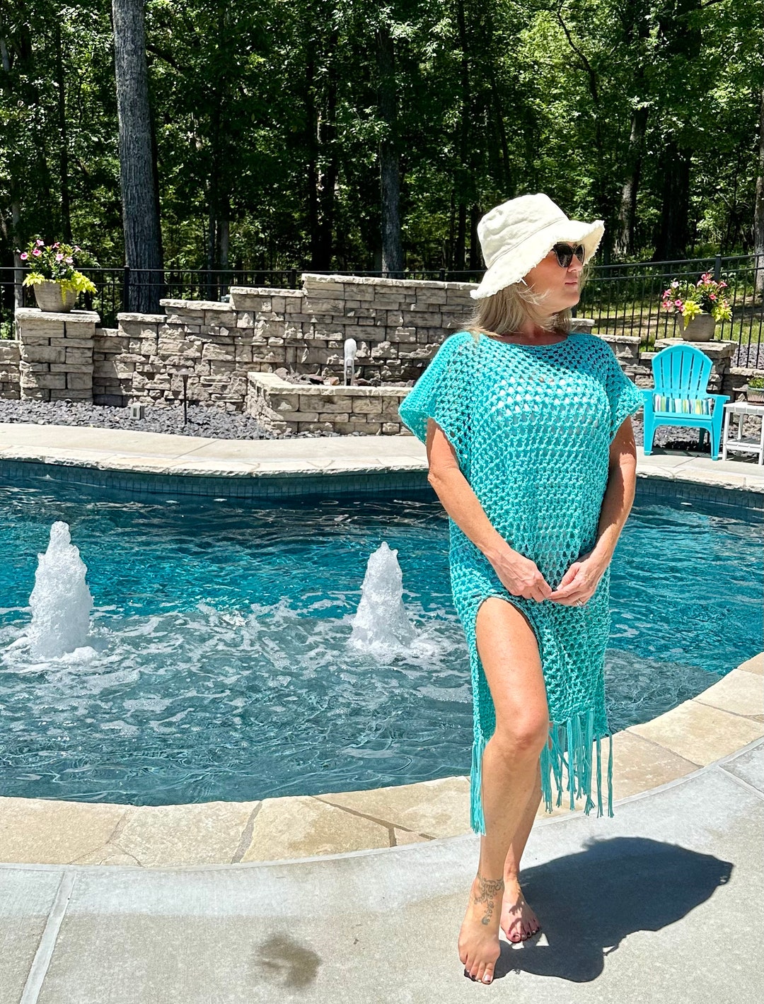 Shoreline Swim Cover-up, Crochet Pattern, Mommy and Me, Tunic (PDF ...